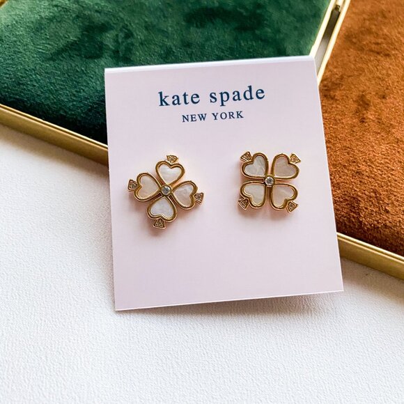 kate spade | Jewelry | Kate Spade Gold Legacy Logo Demi Fine Spade ...